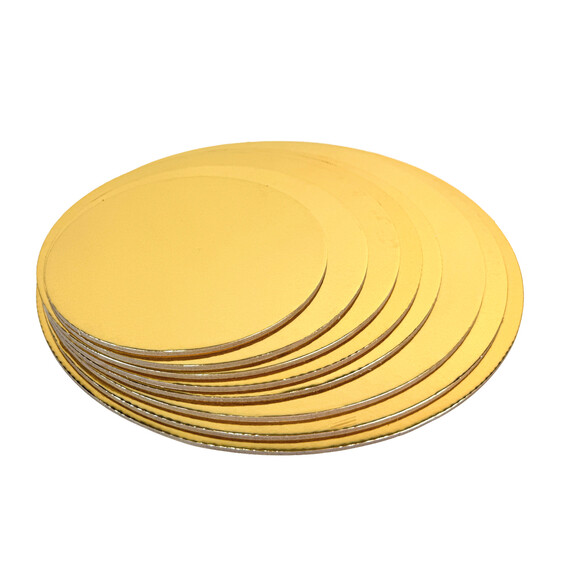Cake Board Round (Gold) - Polyon Food Packaging Sdn. Bhd.