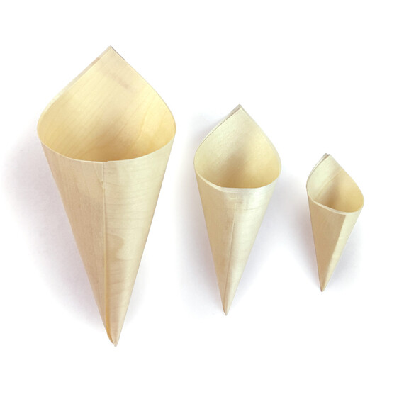 Wooden Cone H85 H125 H180 - Polyon Food Packaging Sdn. Bhd.